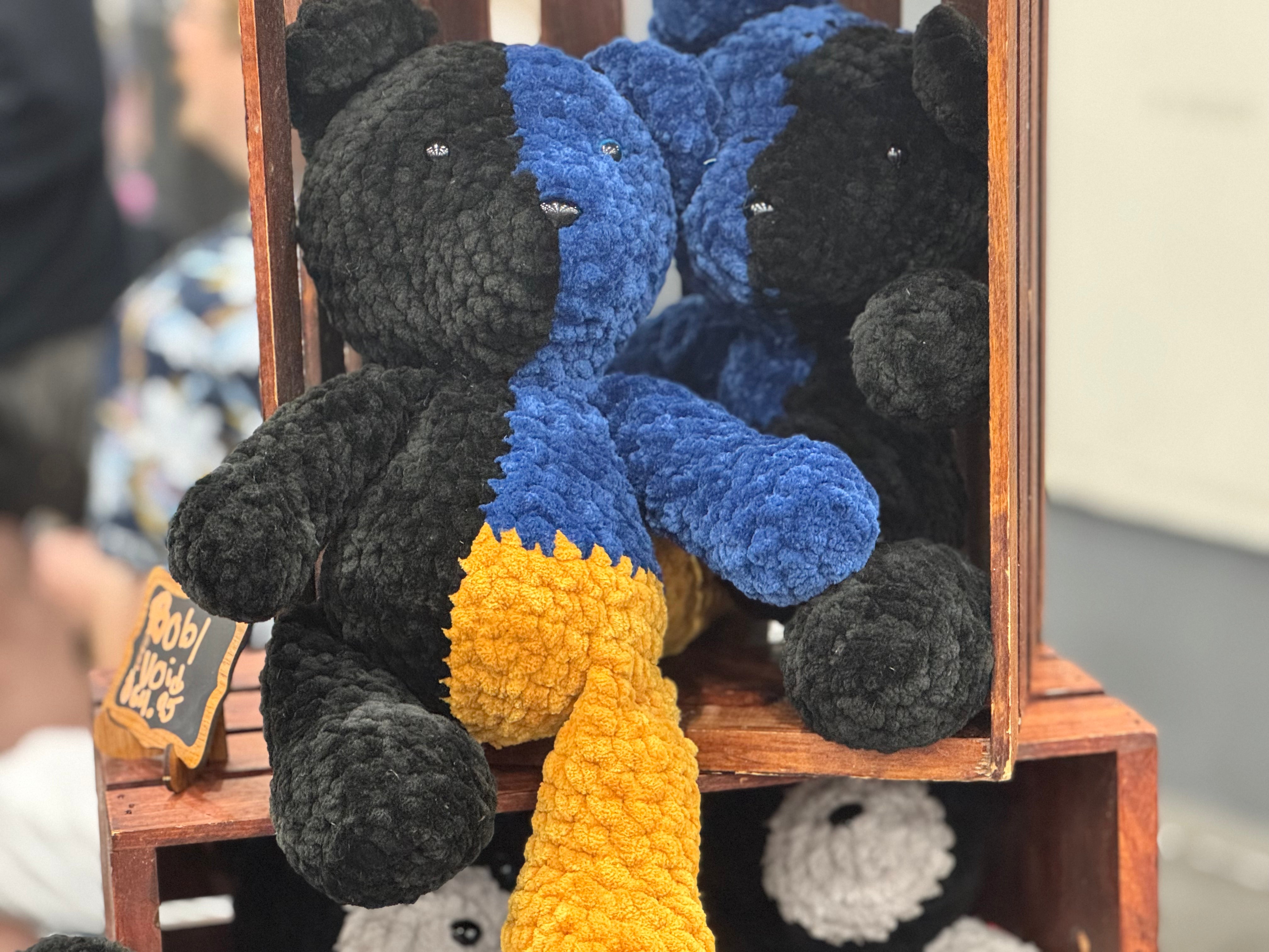 Crocheted Bob/Void Bear Amigurumi – Nell's Dolls & Embroidery